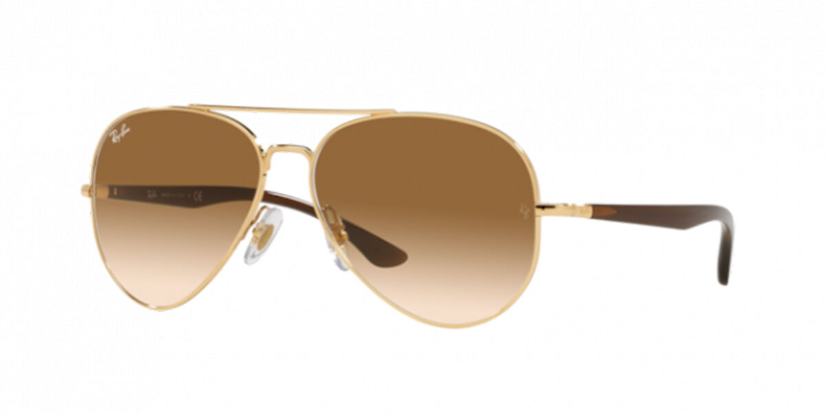 Ray-Ban RB3675 001/51 Sunglasses Gold | VisionDirect Australia