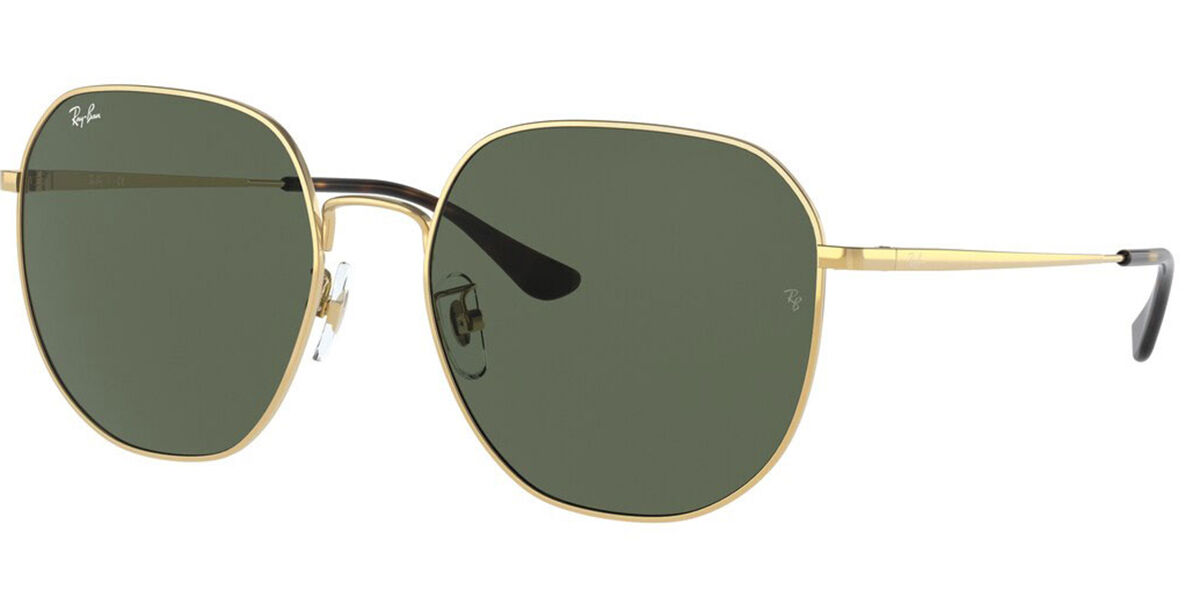 Ray-Ban RB3680D Asian Fit 001/71 Sunglasses Gold | SmartBuyGlasses UK