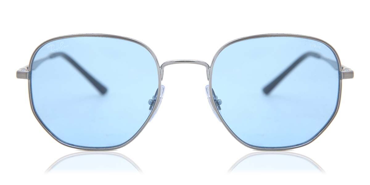 Ray-Ban RB3682 004/Q2 Oval Gunmetal Sunglasses | Vision Direct Australia