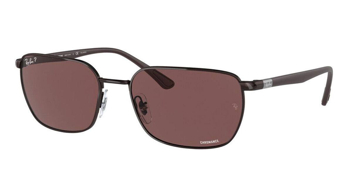Ray-Ban RB3684CH Polarized 014/AF Sunglasses Brown | VisionDirect Australia