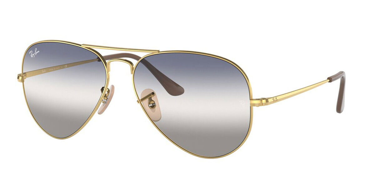 Ray-Ban RB3689 Aviator Metal II 001/GF Sunglasses Gold | VisionDirect ...