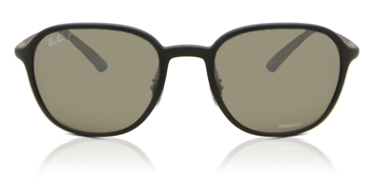 Ray-Ban RB4341CH Polarized 601S5J Sunglasses Sand Black | VisionDirect ...