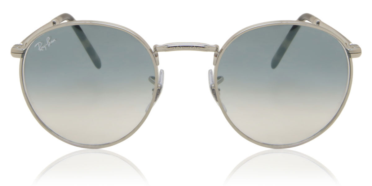 Ray-Ban RB3637 New Round 003/3F Sunglasses Silver | SmartBuyGlasses UK