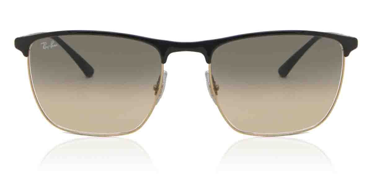 Ray-Ban RB3686 187/32 Sunglasses Black Gold | VisionDirect Australia