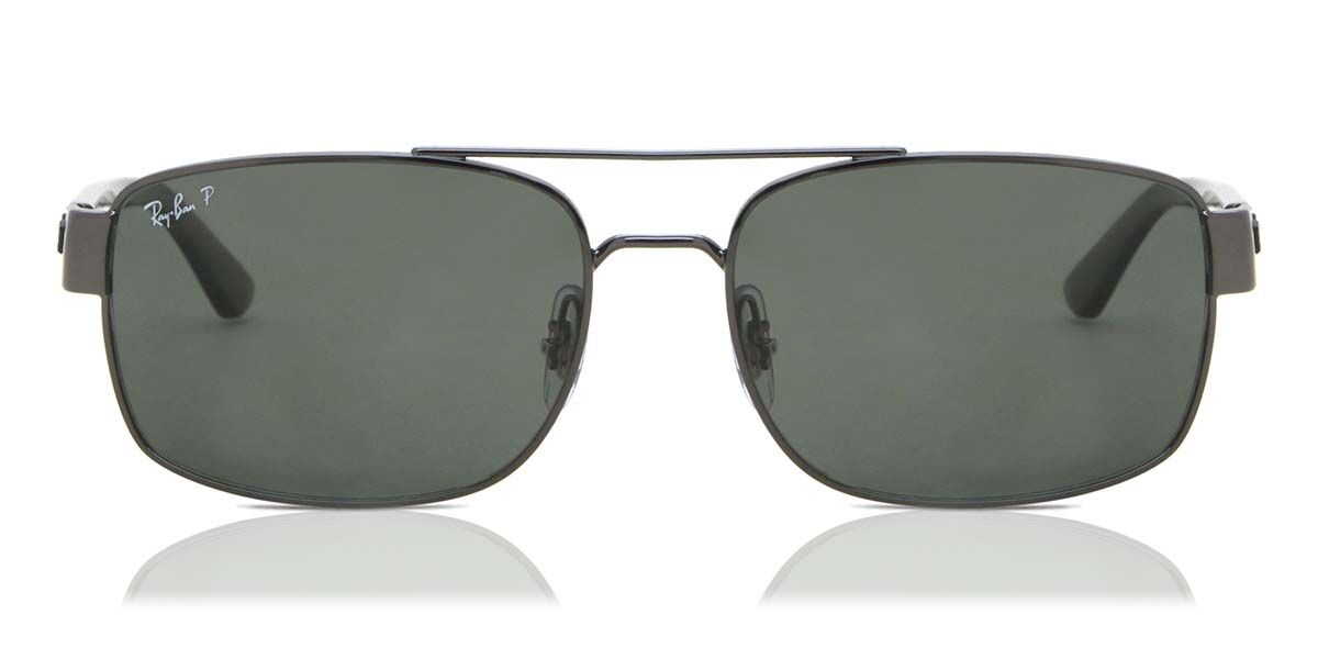 Ray-Ban RB3687 Polarized 004/58 Sunglasses Gunmetal | SmartBuyGlasses UK