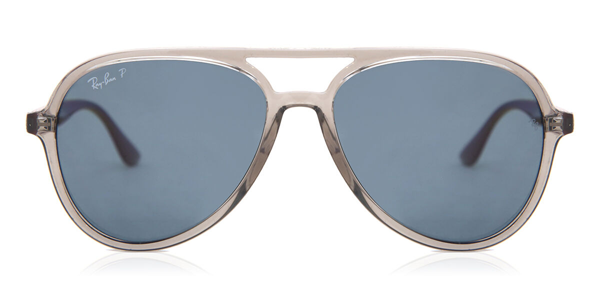 Ray-Ban RB4376 Polarized 65722V Sunglasses in Transparent Grey ...