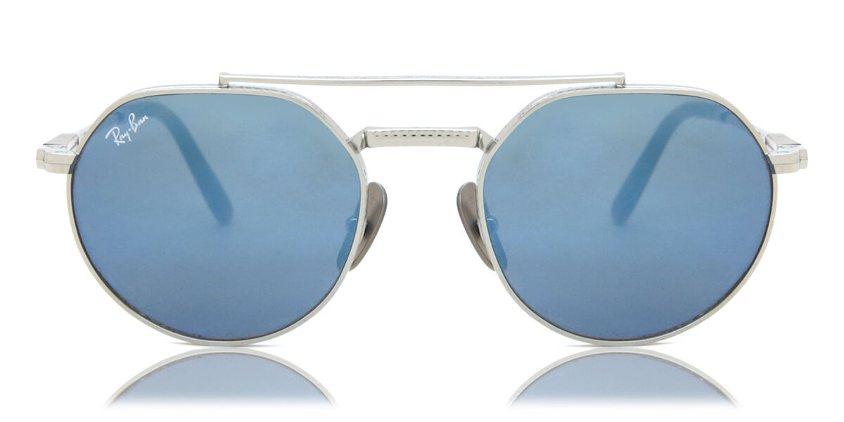 Ray-Ban RB8265 Jack II Titanium 3139O4 Aviator Silver Sunglasses ...