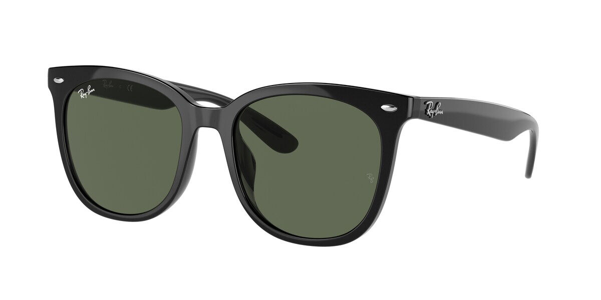 Ray Ban RB4379D Asian Fit 601/71 Sunglasses Black | SmartBuyGlasses UK