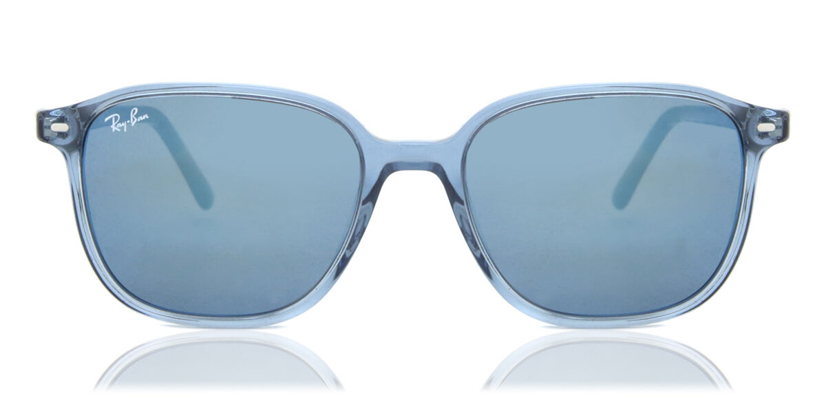 Lentes de Sol Ray-Ban RB2193 Leonard 6638O4 Transparent Dark Blue ...
