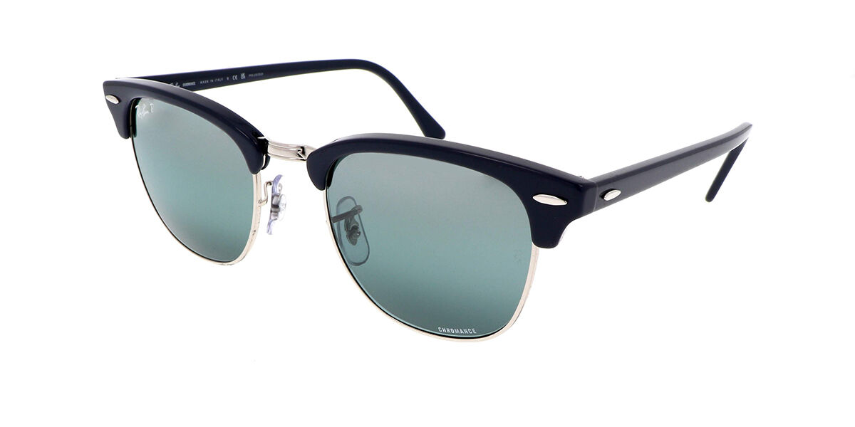 Ray-Ban RB3016/S Clubmaster Polarized 1366G6 Sunglasses in Blue on ...
