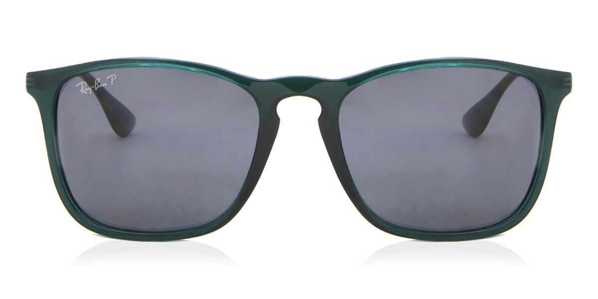 Ray-Ban RB4187 Chris 666381 Sunglasses in Transparent Green ...