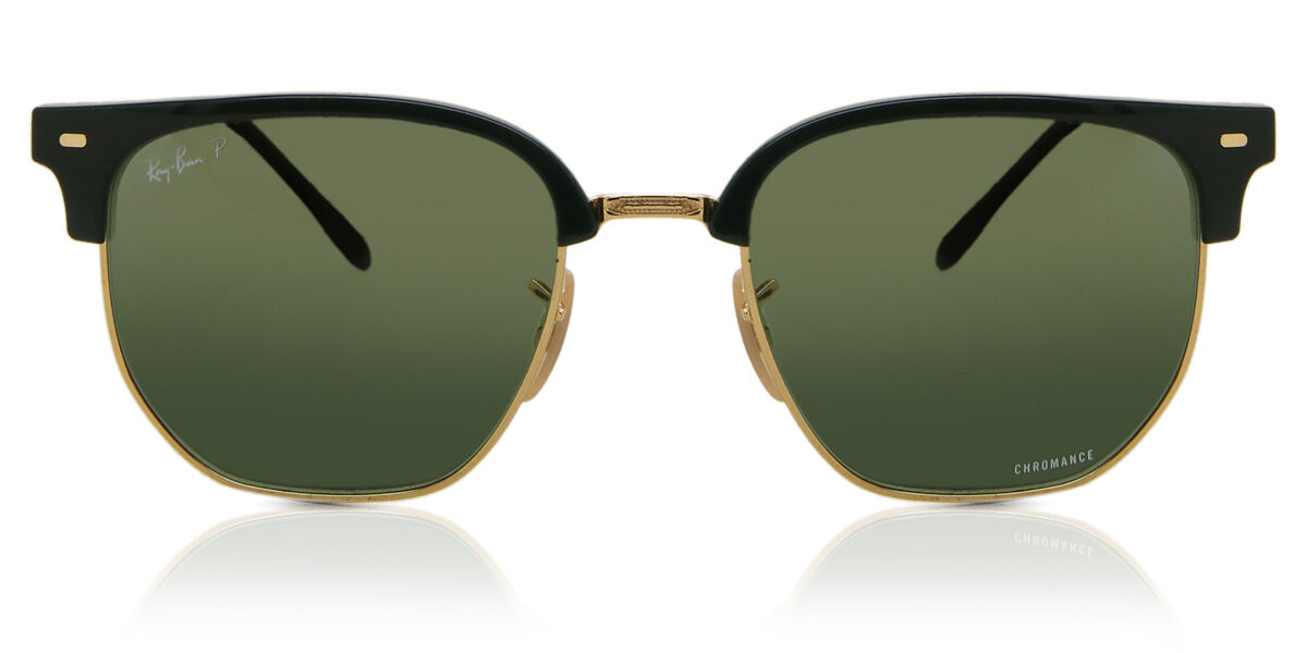 Ray-Ban RB4416 New Clubmaster 6655G4 Browline Green Sunglasses ...