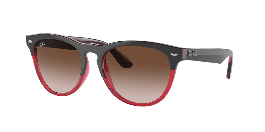 RB4471 Iris サングラス Grey On Transparent Red Two-Tone | SmartBuyGlasses JP