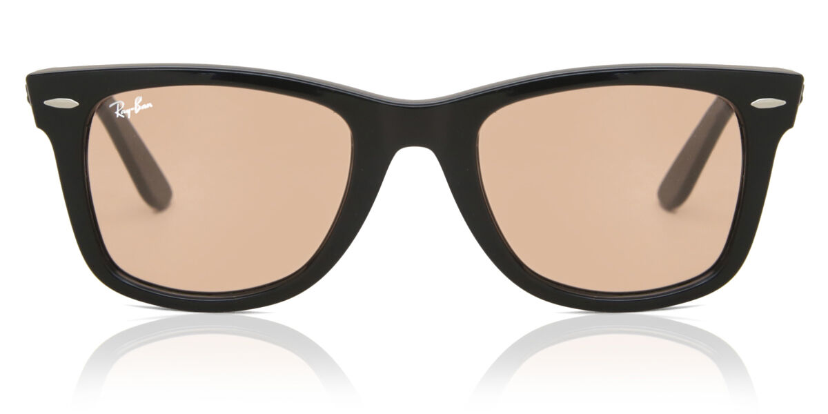 RB2140F Wayfarer Asian Fit sunglasses Shiny Black | SmartBuyGlasses US