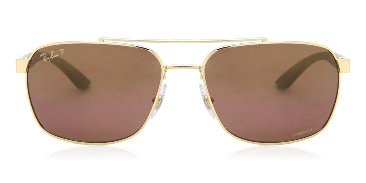 Ray-Ban RB3701 Asian Fit Polarized 001/6B Sunglasses Gold ...