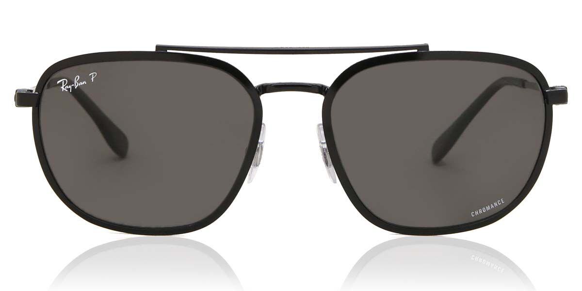 Ray-Ban RB3708 Asian Fit Polarized 002/K8 Sunglasses in Black ...