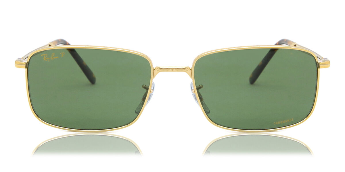 Ray-Ban RB3717 Asian Fit Polarized 9196P1 Sunglasses Gold ...