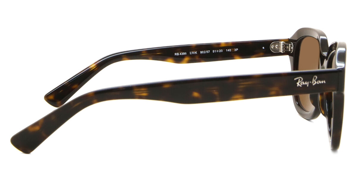 Ray-Ban RB4398 Erik Polarized 902/57 Sunglasses Dark Tortoise ...