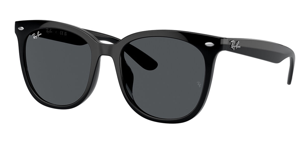 Ray-Ban RB4379D Asian Fit 601/87 Sunglasses Black | VisionDirect Australia