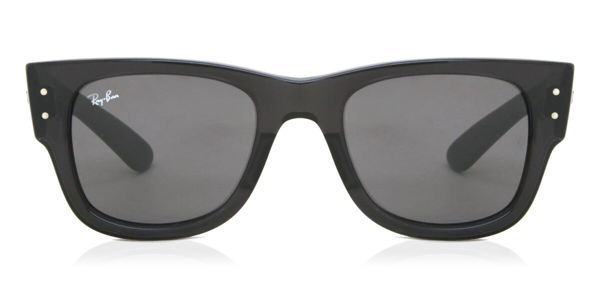 Ray-Ban RB0840S Mega Wayfarer 1390B1 Sunglasses Transparent Grey | VisionDirect Australia
