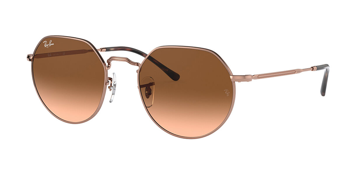 Ray-Ban RB3565 Jack 9202G9 Glasses Rose Gold | VisionDirect Australia