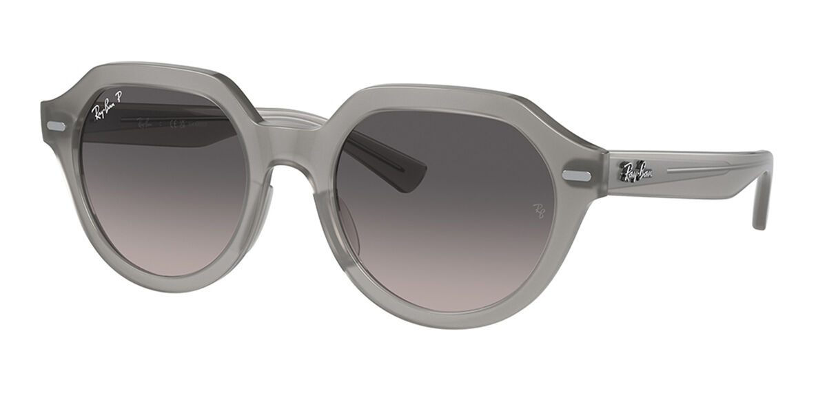 RB4399F Gina Asian Fit Polarized sunglasses Frosted Opal Grey ...