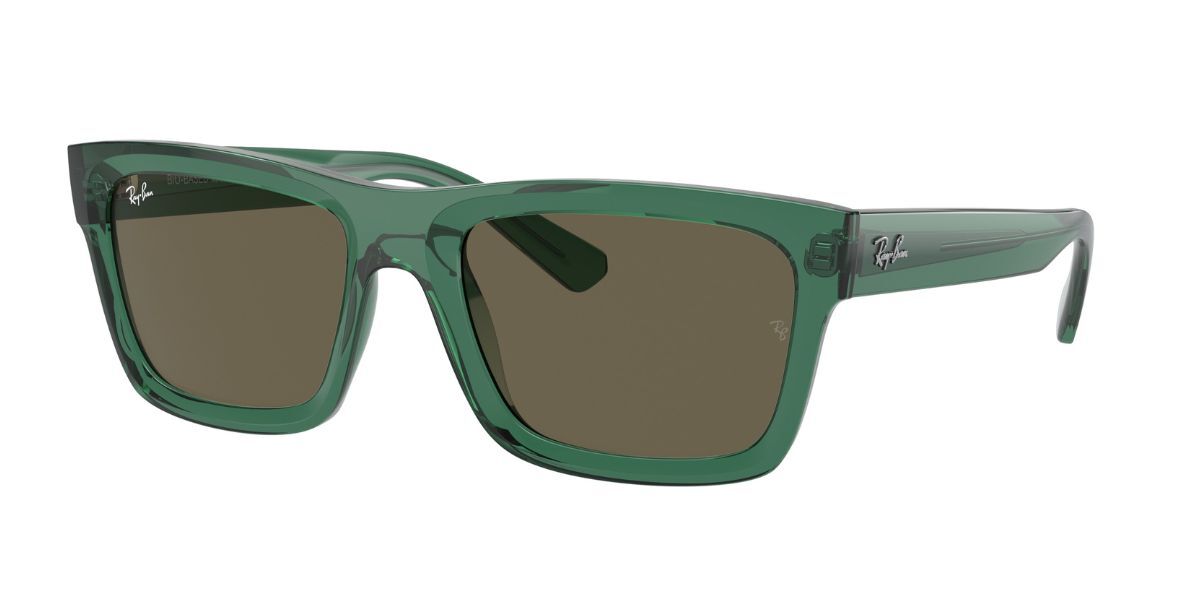 Ray-Ban RB4396F Warren Asian Fit 6681/3 Sunglasses in Transparent Green ...