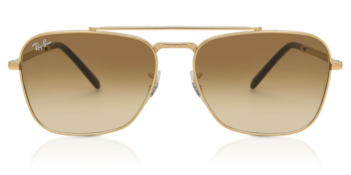 Ray-Ban RB3636 New Caravan 001/51 Sunglasses in Gold | SmartBuyGlasses USA
