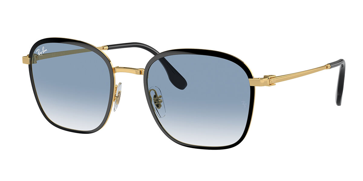 Ray-Ban RB3720 90003F Okulary Przeciwsłoneczne Black on Gold ...