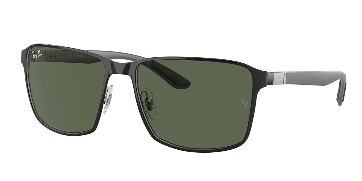 Ray-Ban RB3721 914471 Sunglasses in Black on Silver | SmartBuyGlasses USA