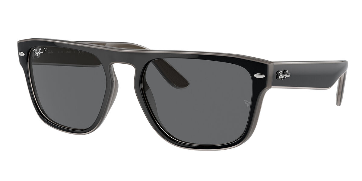 Ray-Ban RB4407 Polarized 673381 モデルBlack/Light Grey/Transparent Grey ...