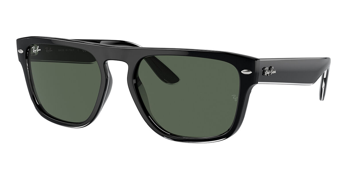 Ray-Ban RB4407 654571 Sunglasses in Black on Transparent ...