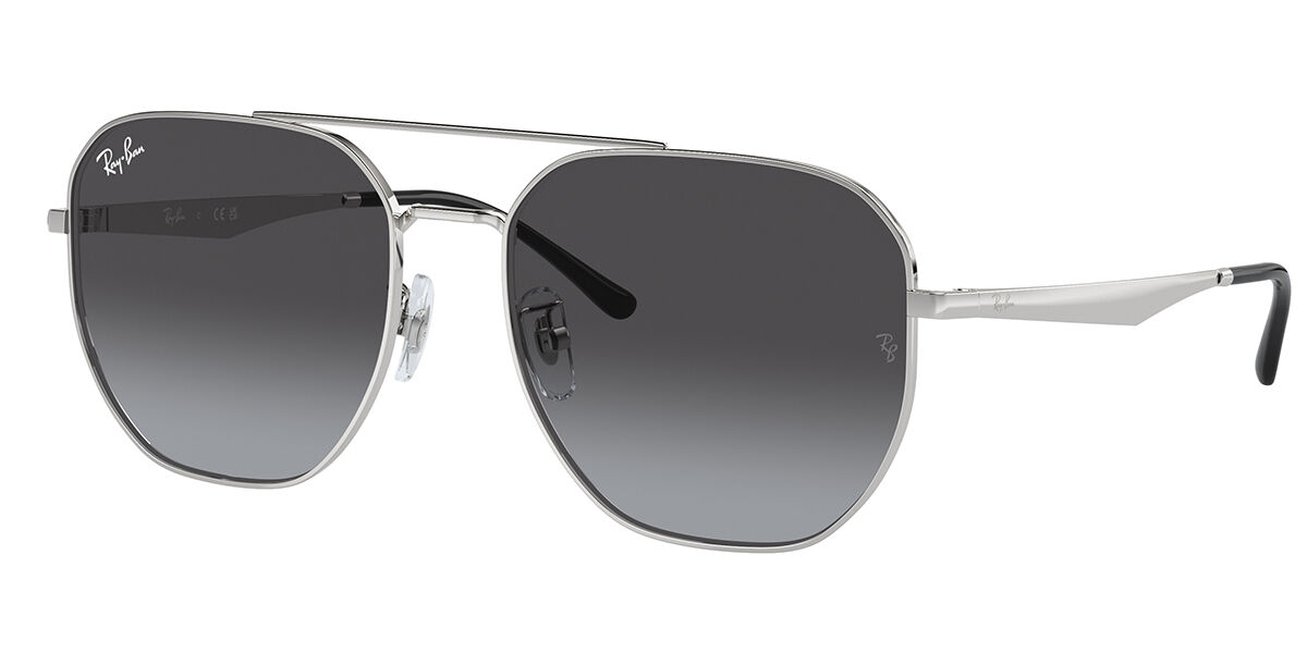 Ray-Ban RB3724D Asian Fit 003/8G Sunglasses in Silver | SmartBuyGlasses USA