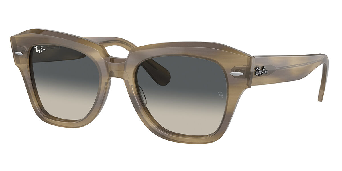 Ray Ban RB2186 State Street 140571 Sunglasses in Striped Green ...