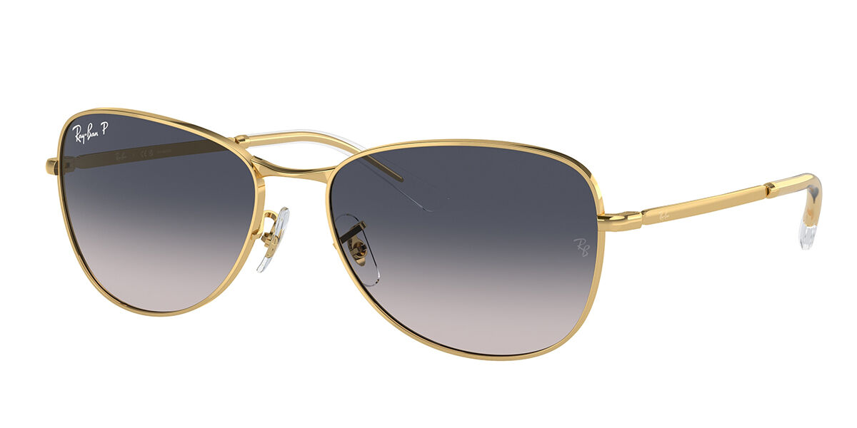 Ray-Ban RB3733 Polarized 001/78 Sunglasses in Gold | SmartBuyGlasses ...