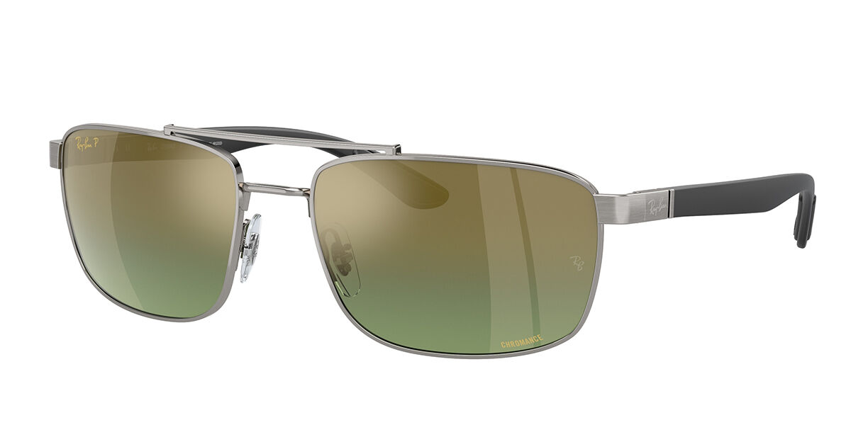 Ray-Ban RB3737CH Chromance Polarized 004/6O Sunglasses Gunmetal ...