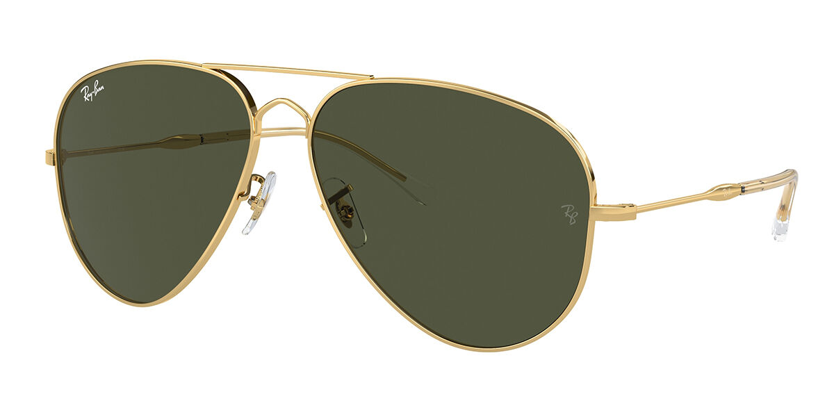 Ray Ban RB3825 Old Aviator 001/31 Sunglasses Gold | VisionDirect Australia