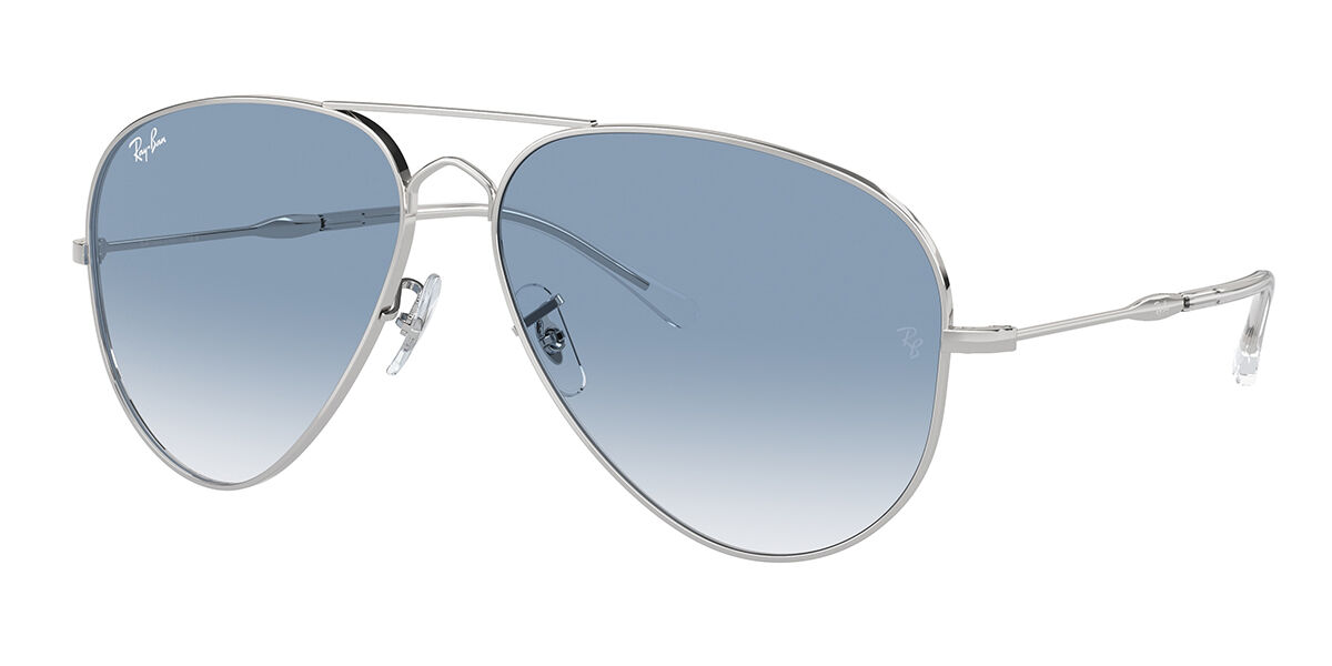 Ray Ban RB3825 Old Aviator 003/3F Sunglasses Silver | VisionDirect ...