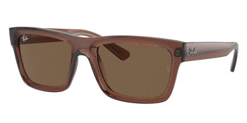 Ray-Ban RB4396F Warren Asian Fit 668073 Rectangle Transparent Dark Blue ...