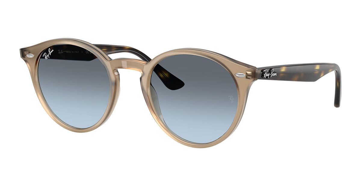 Ray-Ban RB2180F Asian Fit 8788V1 Oval Turtledove Grey Sunglasses ...