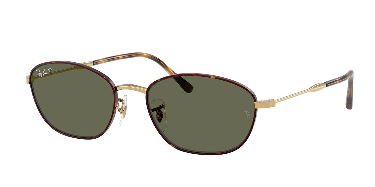 Ray-Ban RB3749 Polarized 927358 Sunglasses Tortoise on Gold ...