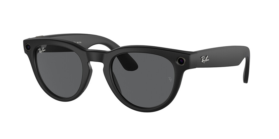 Ray-Ban Meta RW4009 Headliner 601S87 Oval Black Sunglasses ...