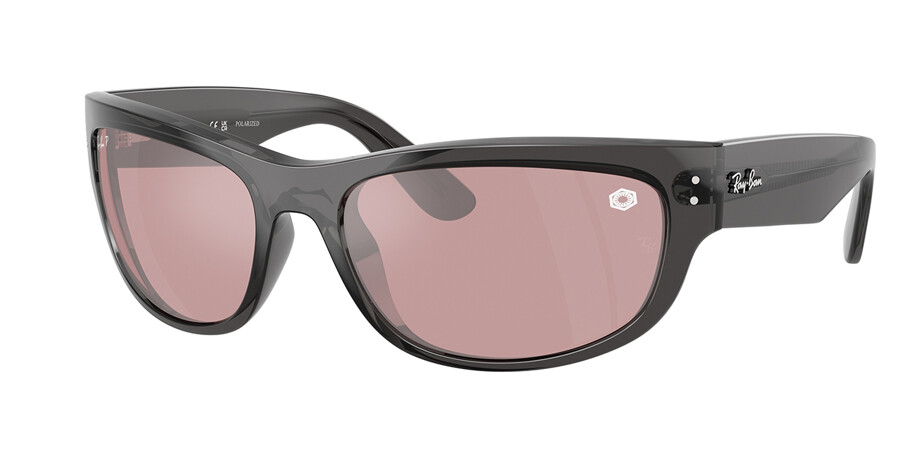 Ray-Ban RB2289 Mega Balorama Polarized 14543E Wraparound Transparent ...