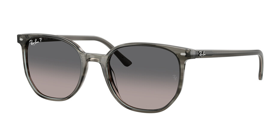 RB2197F Elliot Asian Fit Polarized sunglasses Striped Grey ...