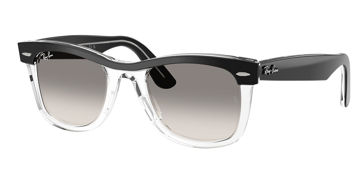 Lunettes de Soleil Ray-Ban RB2240F Wayfarer Asian Fit 129432 Black On ...