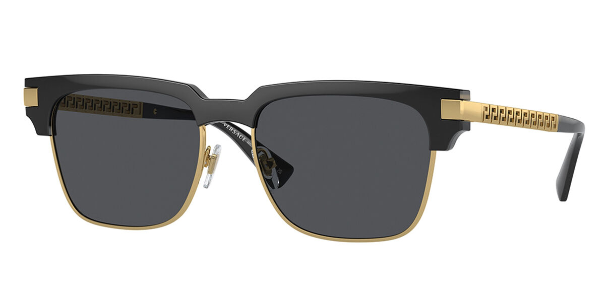 Versace VE4447 Asian Fit GB1/87 Sunglasses Black Gold | VisionDirect ...
