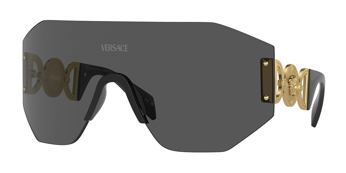 Versace VE2258 100287 Sunglasses Dark Grey | VisionDirect Australia