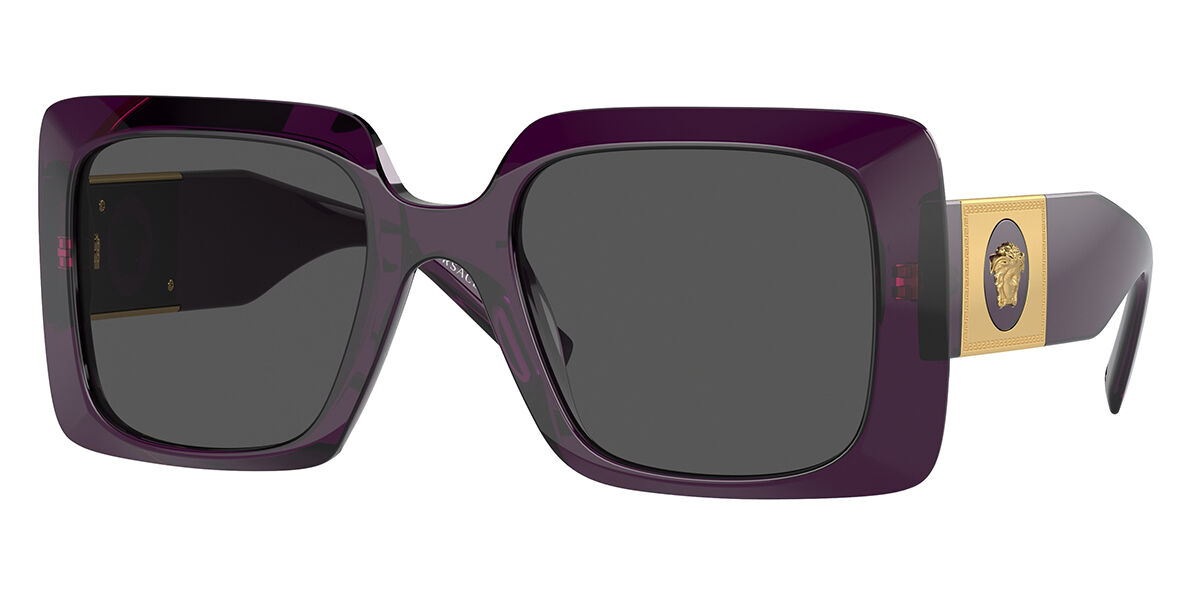 Versace VE4405 538487 Sunglasses Transparent Violet | VisionDirect ...