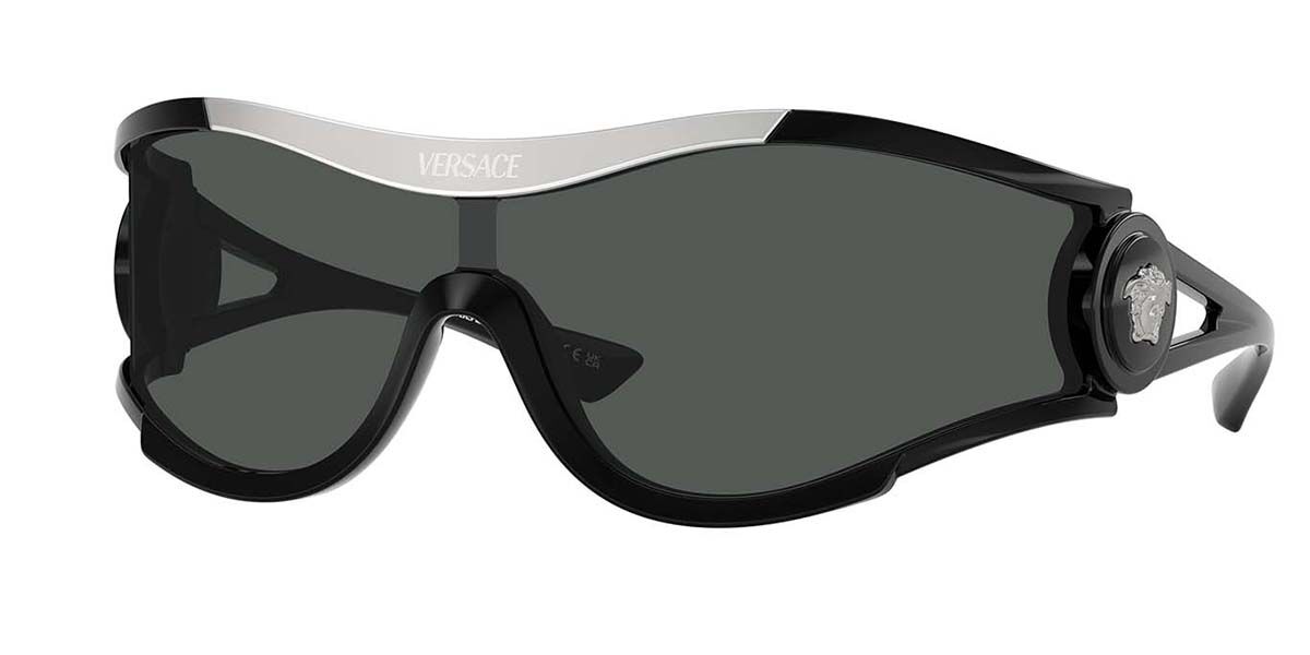 Versace VE4475 GB1/87 Sunglasses Black/White | VisionDirect Australia