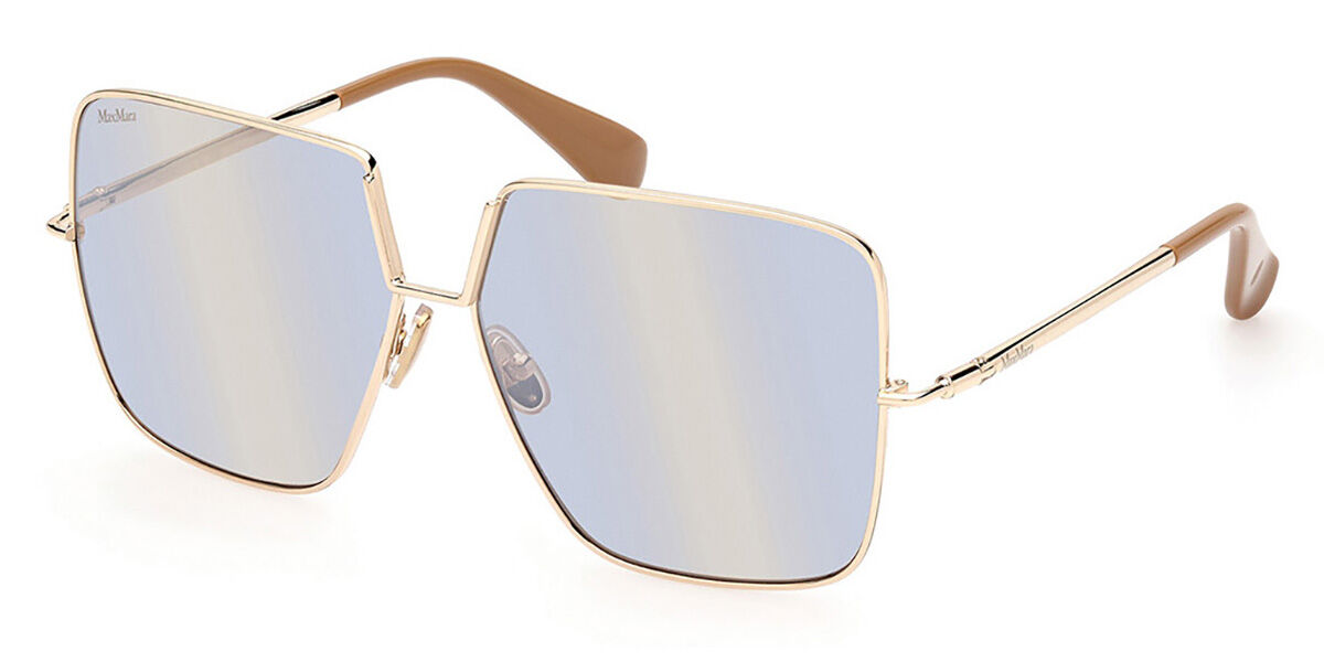 Max Mara MM0082 DESIGN9 32X Sunglasses Shiny Pale Gold | VisionDirect ...